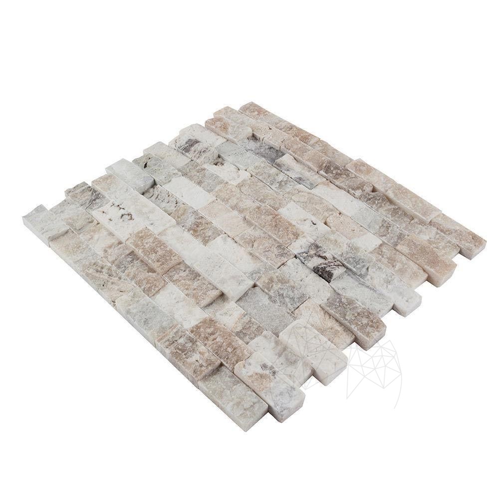 Mozaic Onyx Verde Scapitat 2.5 x 5 cm - PIATRAONLINE